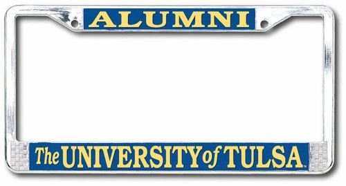 University of Tulsa Golden Hurricane Alumni Chrome License Plate Tag ...