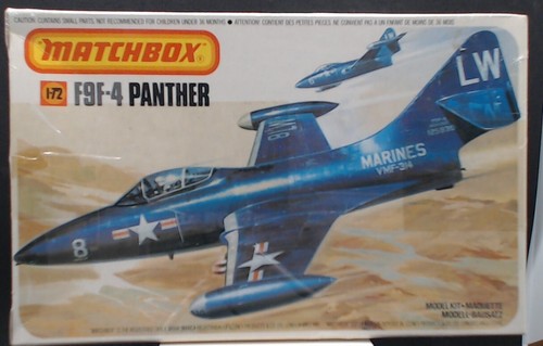 MATCHBOX - F9F-4 PANTHER - USMC - BLUE ANGELS - 1979 VINTAGE - 1:72 ...