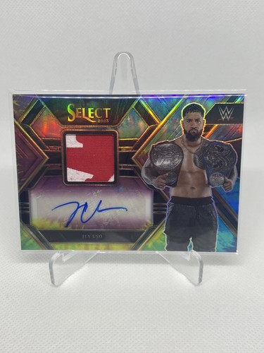 2023 Panini Select WWE - Autographed Memorabilia Tie-Dye Prizm #AM-JUS ...