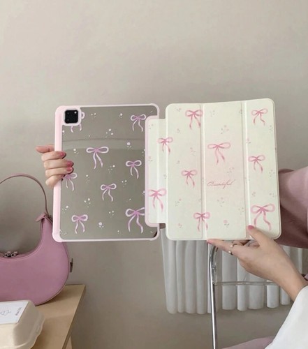 1pc Pretty Pink Flower & Bowknot Double-Sided Printed Acrylic Crystal ...