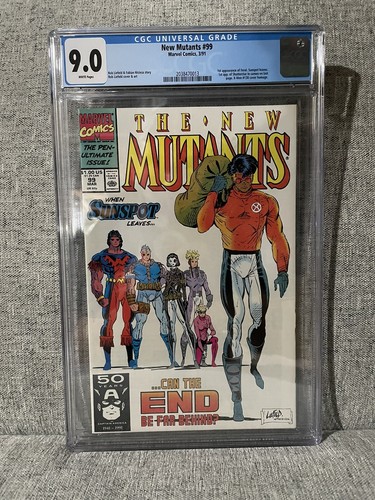 NEW MUTANTS #99 CGC 9.0 WHITE PAGES // 1ST APPEARANCE OF FERAL 1991 | eBay