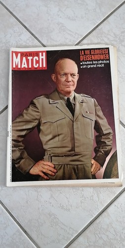 April 1969-Eisenhower President death army-PARIS MATCH-VINTAGE FRENCH ...