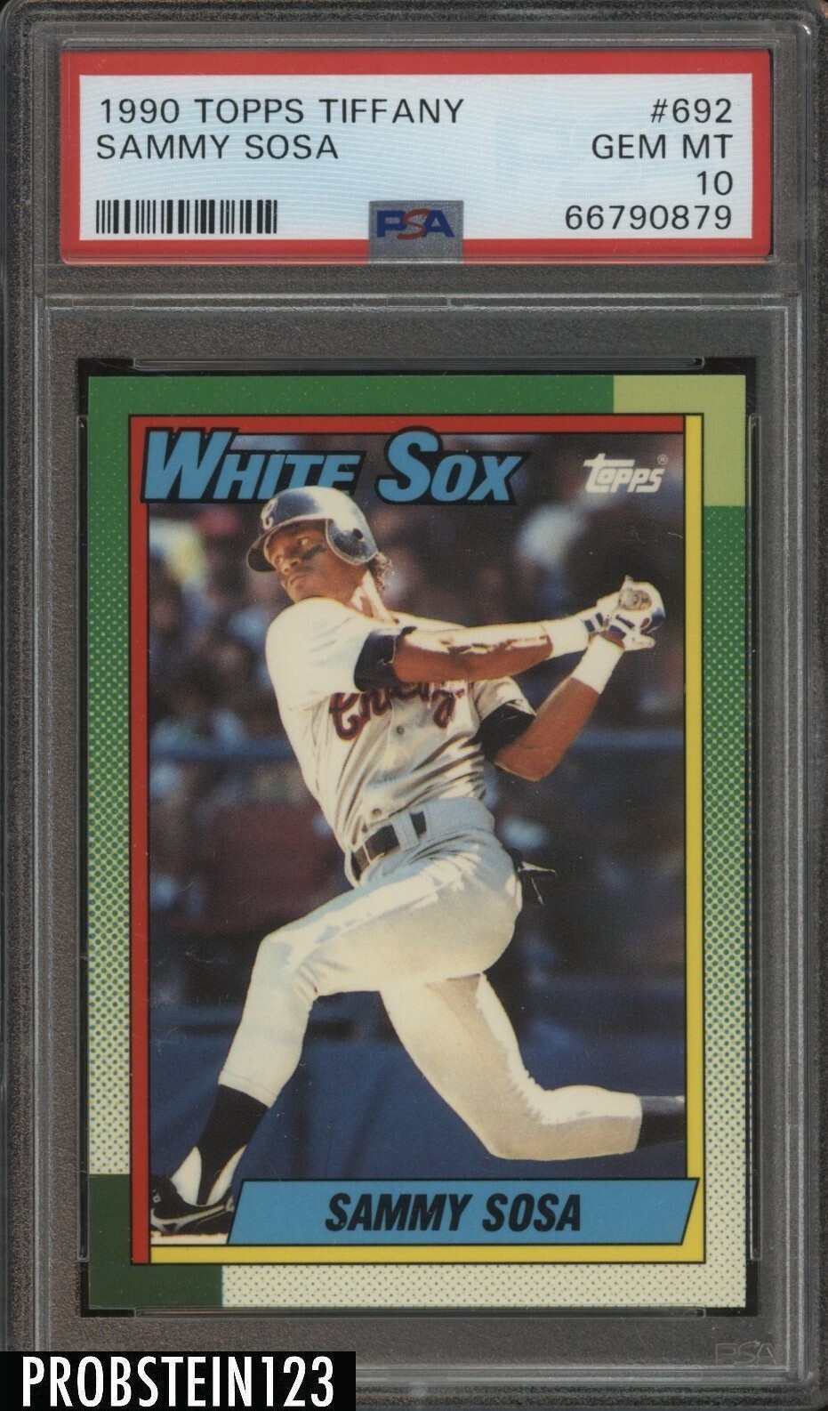 Sammy Sosa 1990 Topps Tiffany #692 Base PSA 10 Price Guide - Sports ...