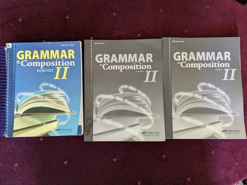 Abeka Grammar & Composition II Work -Text Teacher Key & Quiz/Test Key ...