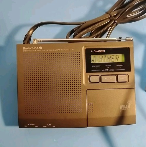 Radio Shack 7-Channel Weather Radio NOAA Alert System 12-250 Tested ...