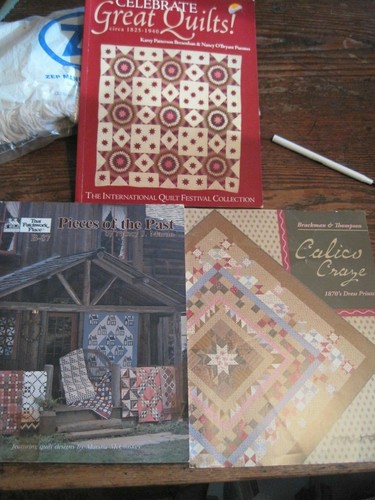 3 QUILT BKS-PATCHWORK PLACE PIECES OF PAST #B87&CALICO CRAZE&CELEBRATE ...