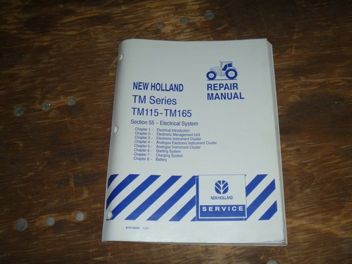 New Holland TM115 TM125 Tractor Electrical Wiring Diagram Manual | eBay