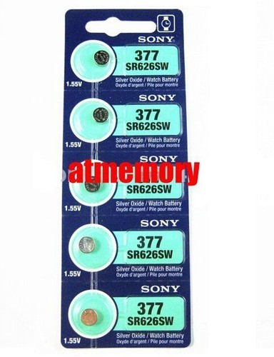 Sony / Murata SR626SW SR626 Silver Oxide Battery 377 1.55V JAPAN ...