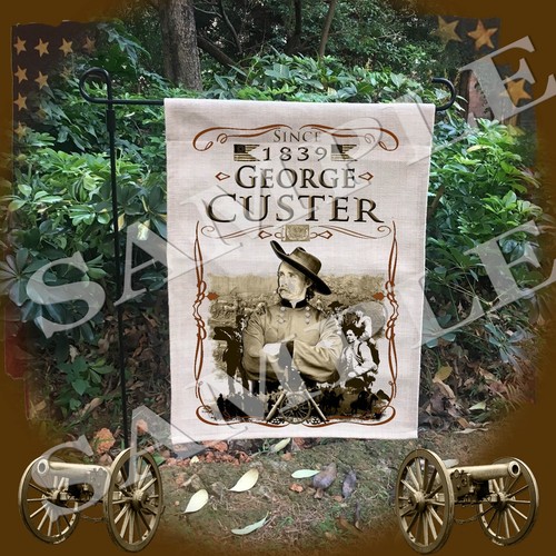 George Custer Classic Design American Civil War themed linen garden ...