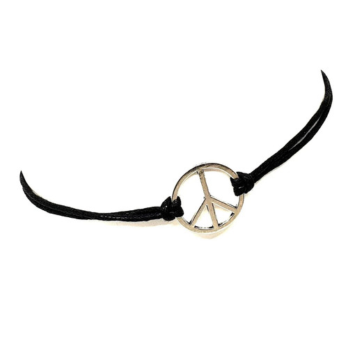 CND Peace Sign Necklace Pendant Extinction Rebellion Choker Cord Boho ...