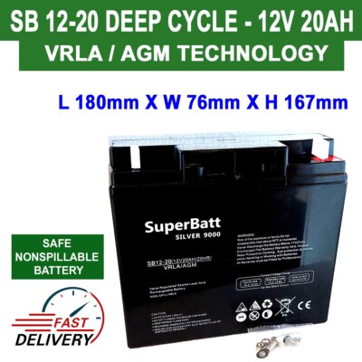 12V 17ah Battery in Rechargeable Batteries for sale | eBay