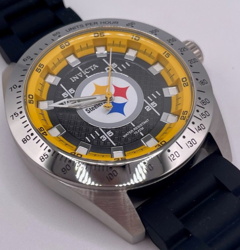 Invicta Watch NFL Pittsburgh Steelers Mens 45mm Black 47858 | eBay