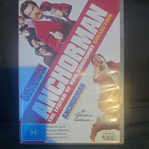 Anchorman - Legend of Ron Burgundy (2004 : 3 Disc DVD Set) Brand New ...