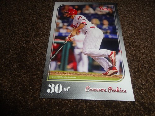 PHILLIES 2014 Cameron Perkins PHOTO CARD 4" X 6" SGA | eBay