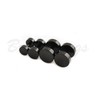 1 Pair 16G Black 316L Steel Fake Plug Barbell Fake Earring Piercing ...