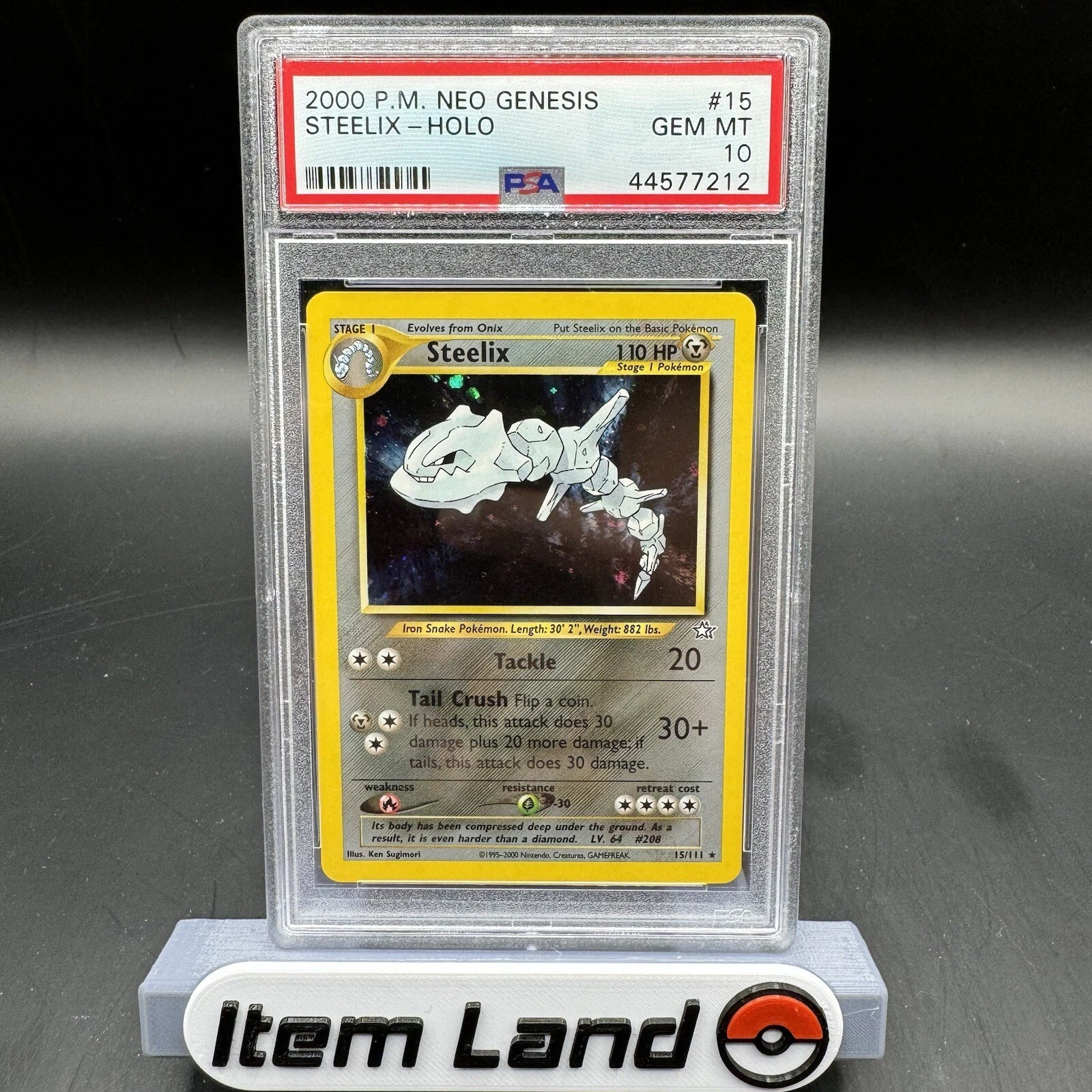 Steelix 2000 Neo Genesis #15/111 Holo Price Guide - Sports Card Investor