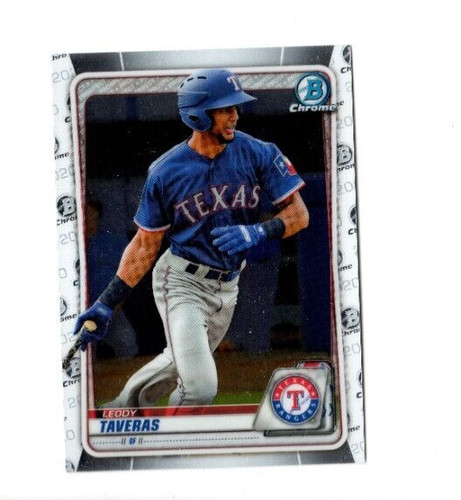 2 count lot 2020 Bowman Chrome Prospects Leody Taveras Rookie Cards BCP ...