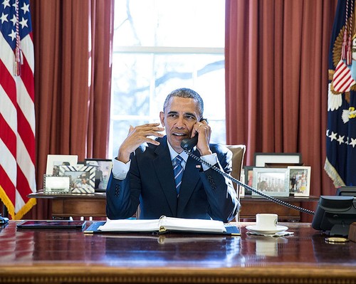 PRESIDENT OBAMA PHONE CALL WITH SCOTT KELLY 11x14 GLOSSY PHOTO PRINT | eBay
