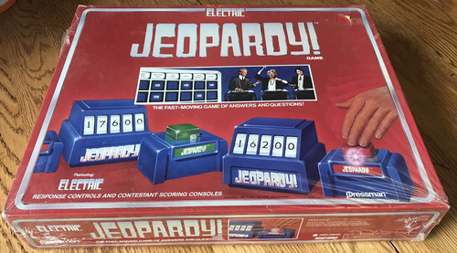 NEW - SEALED 1987 Electric Jeopardy Fast Moving Game of Answers ...