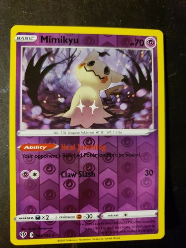 Mimikyu 081/189 NM Darkness Ablaze Reverse Holo Rev Foil near mint ...