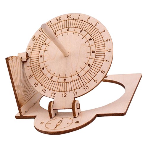 Equatorial Sundial DIY Wooden Building Kit Educational Toys Durable ...