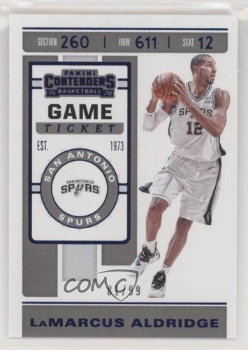 2019-20 Panini Contenders Game Ticket Blue /99 LaMarcus Aldridge #68 | eBay