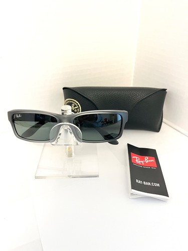 New Ray-Ban RB4151 Rectangle Sunglasses Gray Gradient Nylon Frames | eBay