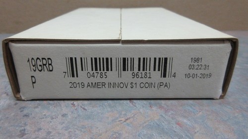 2019 P Box of 25 $1 American Innovation Coin | eBay