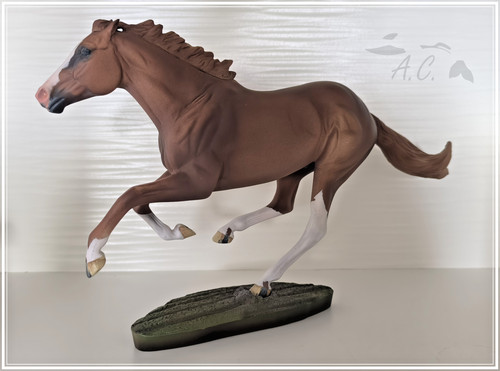 Breyer Pferd Traditional Frankel Repaint Cust Rennpferd Secretariat ...