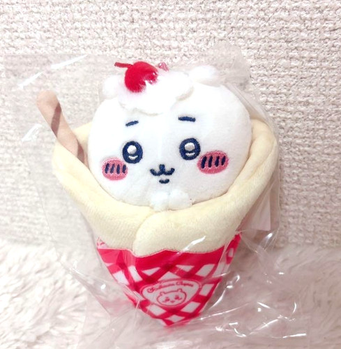 Chiikawa Crepe Lottery C Prize Hachiware Mascot plush toy japan limited ...