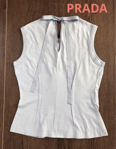 Prada PRADA Back Ribbon Sleeveless Cut-and-Sew from JAPAN | eBay