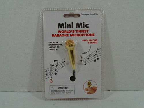 PLAYMAKER MINI MIC WORLDS TINIEST KARAOKE MICROPHONE (NEW) for sale ...
