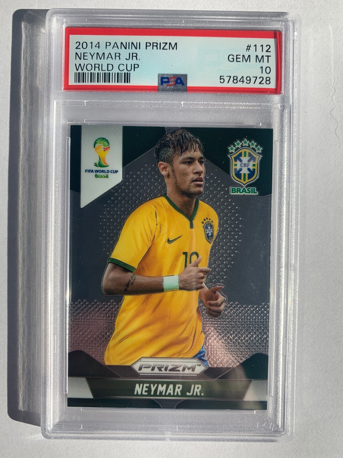 Neymar Jr. 2014 Prizm World Cup #112 Base PSA 10 Price Guide - Sports ...