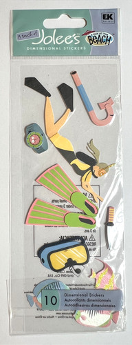 Jolee's Scrapbooking Stickers SCUBA DIVING - Vacation - Snorkel ...