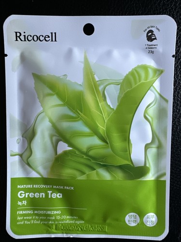 RICOCELL Nature Recovery Facial Mask Sheet #1-Green Tea | eBay