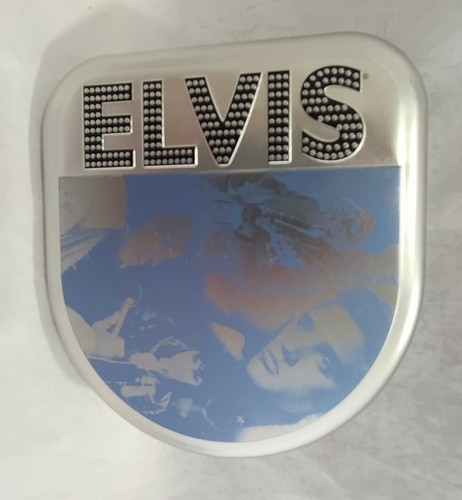 Elvis Presley Tin CD Holder With Pictures Of Elvis in Front And Back ...
