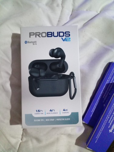 Black ProBuds V2 Auto-Pairing. Built-In Mic Earbuds. Bluetooth. | eBay