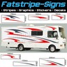 MOTORHOME VINYL GRAPHICS STICKERS DECALS STRIPES SET CAMPER VAN CARAVAN ...
