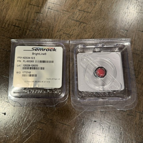 Set Of 2 Semrock Brightline Bandpass Light Filter FF01-623/24-12.5 | eBay