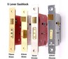 ERA 5 LEVER SASHLOCK/DEADBOLT DOOR LOCK 2.5"/3" Brass/Chrome/Satin ...
