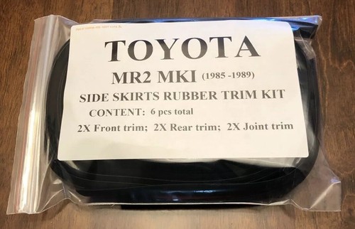 Toyota MR2 MK1 SC AW11 Side Skirt / Fender Flare Rubber Trim Kit ...
