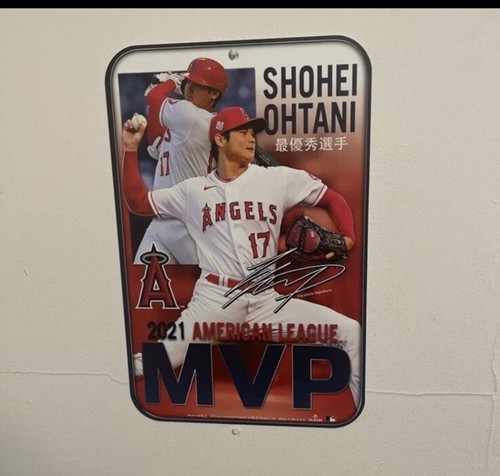 Shohei Ohtani Los Angeles Angels 11x17 Plastic 2021 AL MVP Locker Room ...