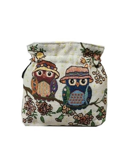 Owl Bag, Project Bag, Small Drawstring Bag, Canvas Bag, Gift Bag ...