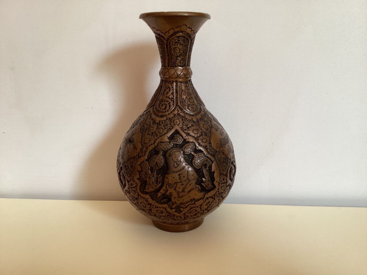铜中东古董花瓶| eBay 铜中东古董花瓶| eBay