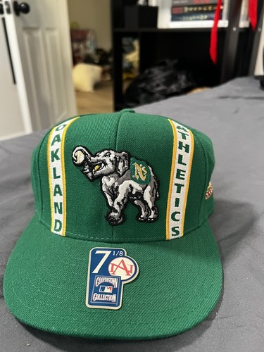 Oakland A's MLB Cooperstown Collection Fitted Hat Cap Sz 7&1/8 | eBay