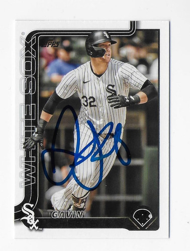 2025 TOPPS #95 GAVIN SHEETS WHITE SOX PADRES AUTOGRAPHED SIGNED ...