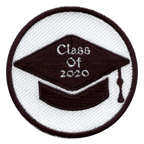 Class Of 2020 Grad Cap Embroidered Iron On Patch | eBay