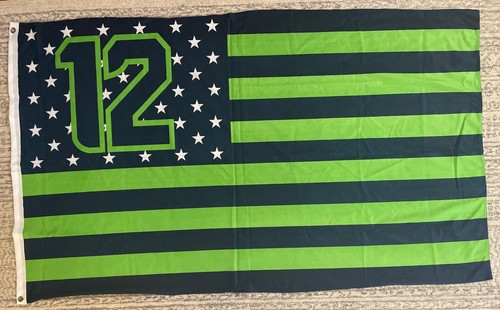 NFL Seattle Seahawks 12th Man Flag Banner 3'x5' w/grommets NWOT | eBay
