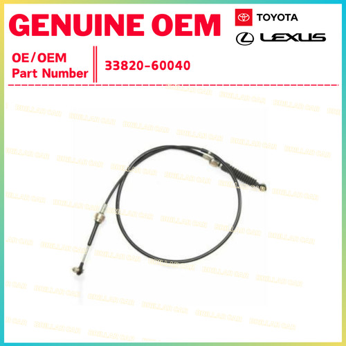 33820-60040 Toyota Cable ASSY Transmission Control 3382060040 Genuine ...