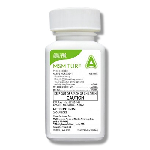 MSM Turf 2oz- Metsulfuron Methyl 60% Herbicide Manor DF 72693299122| eBay